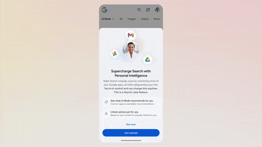 Google Personal Intelligence Now in Search AI Mode